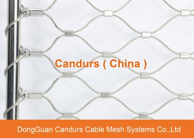 China AISI 316 Flexible Stainless Steel Diamond Mesh For Architectural Surface for sale