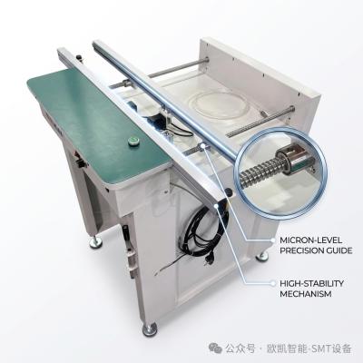 China SMT 1 Lane Pcb Inspection Conveyor With Laser Marking Adjustable Width 50-460mm And 2KG Load Capacity For PCB Conveyor for sale