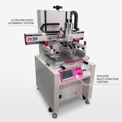 China 40*60 Monochrome Flatbed Screen Printing Machine with ±0.01mm Precision, 600×400mm Workbench, and Servo-Driven Touch Screen for sale