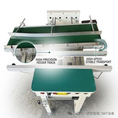China Double-track Mesh Belt Connecting Platform, Width Adjustment 50-350mm Pcb Belt Conveyor for sale
