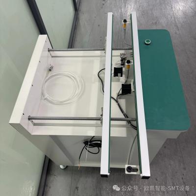 China SMT single-track PCB inspection conveyor with laser marking function; width adjustable from 50-460mm. for sale