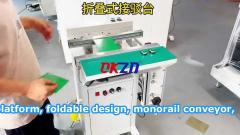 Foldable SMT docking station; width and height are both adjustable.