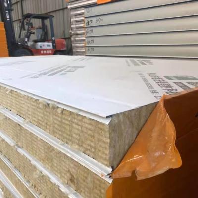 Cina Tipo pannello di S di parete laterale del panino di lana di roccia del collegamento con isolamento termico in vendita