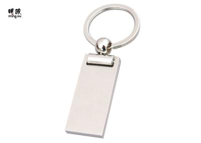 Cina Nessun anello portachiavi in bianco minimo del metallo, abitudine ha tagliato superficie a stampo tagliente di lucidatura di Keychains del metallo l'alta in vendita