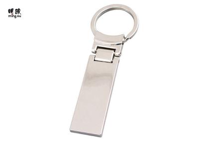 Cina Regali in lega di zinco di pubblicità di logo di serigrafia di Keychains del metallo in bianco d'argento in vendita