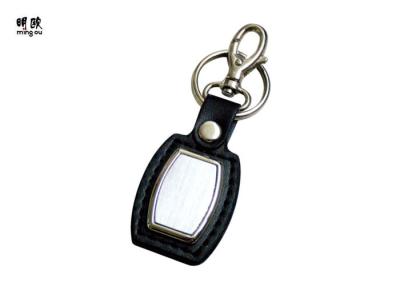China Large Size Personalised Leather Keyring Square Shape Promotion Items for sale