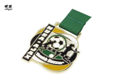 China Personalized Football Medals For Kids , Youth Soccer Logo School Awards Medals for sale