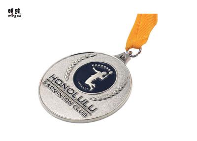 China Tennis And Basketball Sports Day Medals For Kids Silver Color With Round Shaped for sale