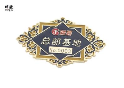 China Soft Enamel Metal Lapel Pins Badges Safe Pin Included Black & Yellow Logo for sale