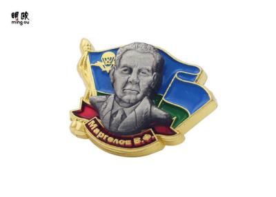 China Souvenir Metal Lapel Pin Badges For Children Gold Color Plating Superhero Lapel Pins for sale