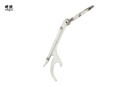 China Silver Custom Beer Bottle Openers Key Holder Zinc Alloy Material for sale