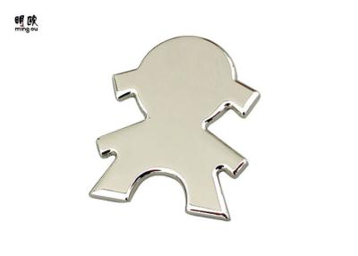 China Shiny Silver Metal Fridge Magnets Girl Style , Pretty Refrigerator Door Magnets for sale