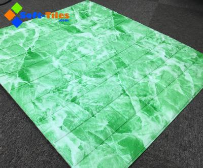 China 770*700mm 3d gravou a etiqueta da parede de pedra do tijolo à venda