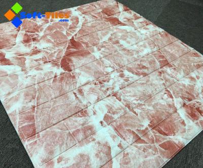 China 770*700mm 3d gravou a etiqueta da parede de pedra do tijolo à venda
