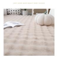 China Checkered Plush Cloud Washable Area Rug for sale