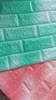 Cina arcobaleno degli autoadesivi della parete della decorazione della parete della carta da parati DIY degli autoadesivi 3D della parete della schiuma del PE 3D in vendita