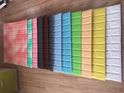 Cina arcobaleno degli autoadesivi della parete della decorazione della parete della carta da parati DIY degli autoadesivi 3D della parete della schiuma del PE 3D in vendita