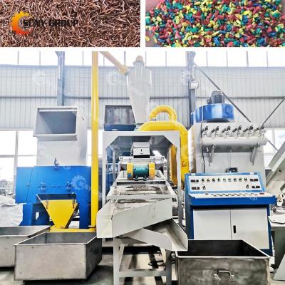Cina Linea di produzione di riciclaggio del rame 100-1000 kg Capacità di produzione finale di plastica di rame in vendita
