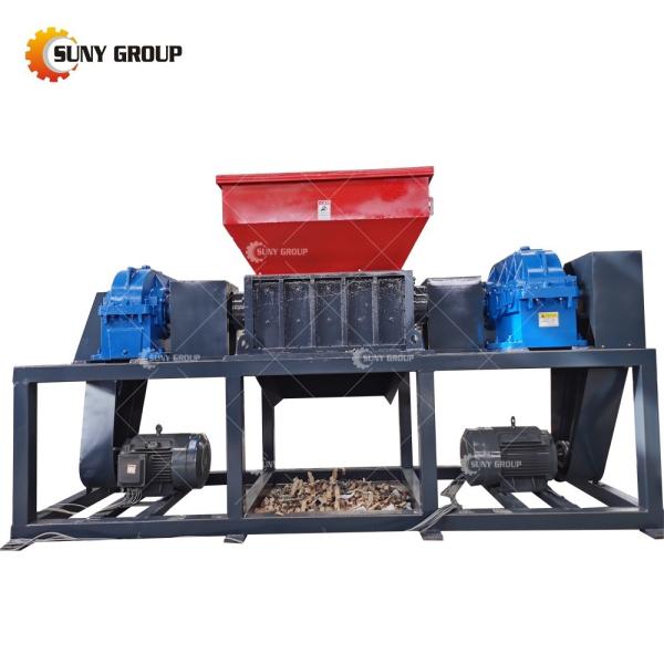 Quality Powerful 15kW Multifunctional Plastic Metal Crusher Shredder Mini Twin Shaft for sale