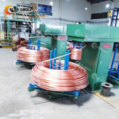 中国 12000T/年 酸素のない銅棒のための銅上向き連続鋳造ライン 販売のため