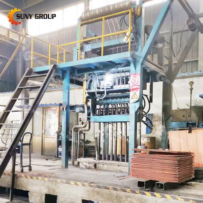 Cina 12000T/anno Linea di produzione di fusione continua di barre di rame per l'elettroestrazione del rame in vendita