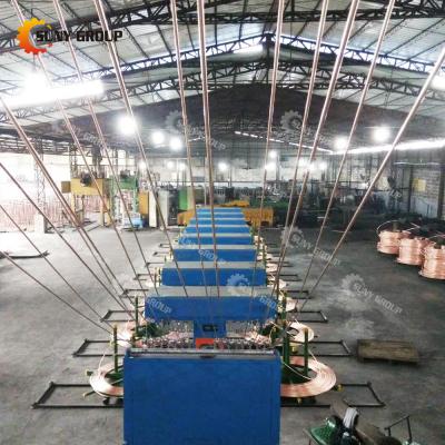 Cina 12000T/anno Linea di produzione di fusione continua di barre di rame per l'elettroestrazione del rame in vendita