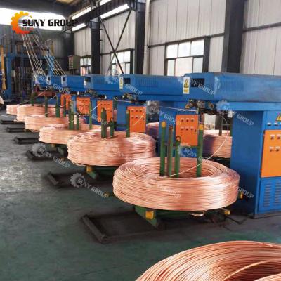 Cina 12000T/anno Linea di produzione di fusione continua di barre di rame per l'elettroestrazione del rame in vendita