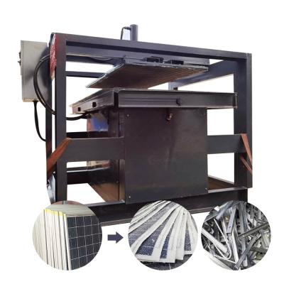 China Máquina de reciclagem para remoção de painel solar e quadro de liga de alumínio com curso hidráulico de 150 mm à venda
