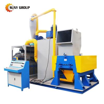 Cina Impianto di riciclaggio di cavi di rame Granulatore di cavi di scarti metallici con capacità da 100 a 1000 kg in vendita