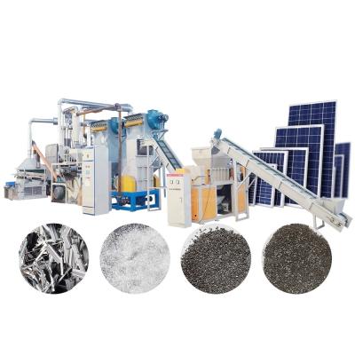 China Recycling Solar Panels Separated Glass Silicon and Metal from PV Modules in Carton for sale