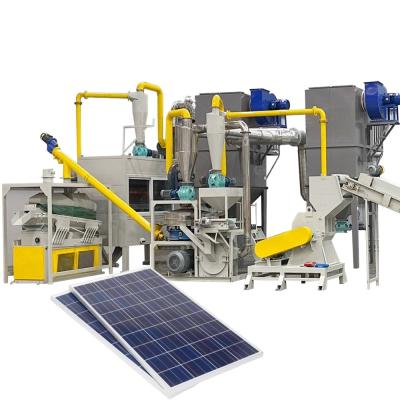 China Advanced Technology Group Shredding Crushing Sorting Recycling System for Solar Panels for sale