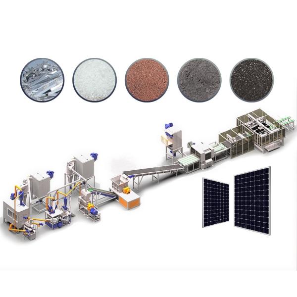 Quality Recycling Function Solar Panel Crushing Separating Machine with 200-1000kg/h for sale