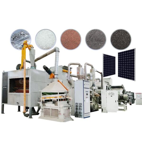Quality Recycling Function Solar Panel Crushing Separating Machine with 200-1000kg/h for sale