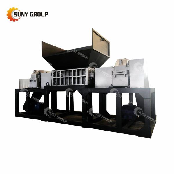 Quality Customizable Blades Double Shaft Plastic Bucket Shredder Machine Capacity 800-5000kg/h for sale