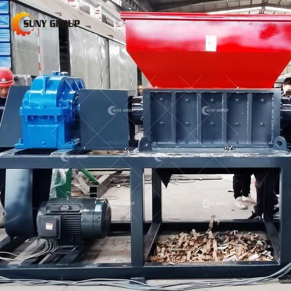 Quality Powerful 15kW Multifunctional Plastic Metal Crusher Shredder Mini Twin Shaft for sale