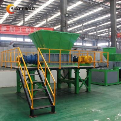 China 9CrSi/D2/SKD-11 Blades Material Heavy Duty Two Shafts Shredder for Manufacturing Plant for sale