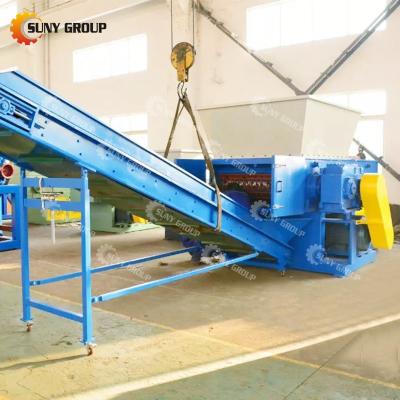 China ZYDZS-800 Waste Plastic Single Double Shaft Shredder for Final Materials Size 4-8cm for sale