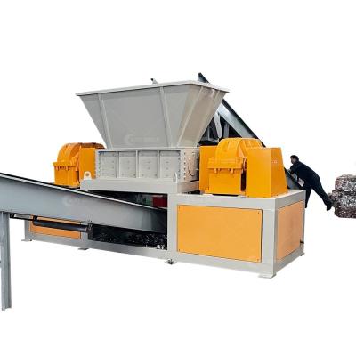 China Customizable Blades Double Shaft Rubber Tire Shredder Crushing Machine for 2300KG Load for sale