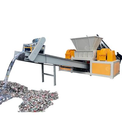 China 15000W Tire Recycling Equipment Prices/Rubber Waste Tyre Shredder/Big Tire Cutting Machine for sale