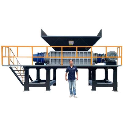 China 15000W Tire Recycling Equipment Prices/Rubber Waste Tyre Shredder/Big Tire Cutting Machine for sale