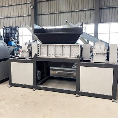 China 15000W Power Waste Tires Shredding Machine Double Shaft Shredder for sale