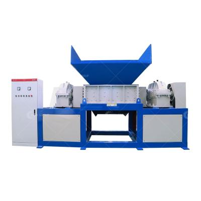 China 9CrSi/D2/SKD-11 Blades Double Shaft Shredder for High Capacity Waste Tyre Recycling for sale