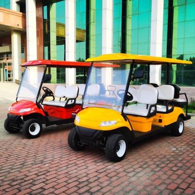 China 6 zitplaatsen Golfkar Low Speed Vehicle 4 Wheel Drive Push Electric Street Legal for sale