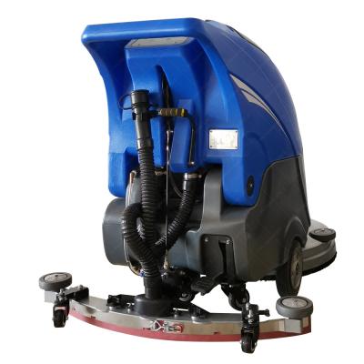 Cina Blue Walk Behind Mechanical Road Sweeper Multifunctional 550W Motor Powered in vendita