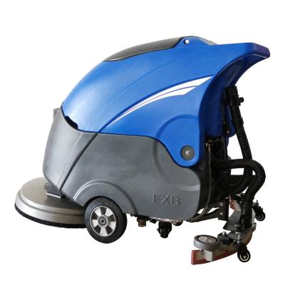 Cina Blue Walk Behind Mechanical Road Sweeper Multifunctional 550W Motor Powered in vendita