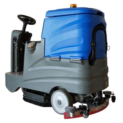 Cina Blue 550mm Width Cleaning Floor Scrubber Ride On Type New Energy Lead Acid Battery in vendita