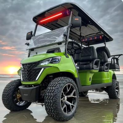 Cina Curtis Controller EV Golf Cart Motore ad alta potenza 14 pneumatici sedili di lusso più venduti negli Stati Uniti in vendita