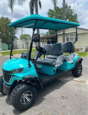 China Powerful 60V 100AH Electric 4 Seater Golf Cart Driving Range Up To 90km for sale