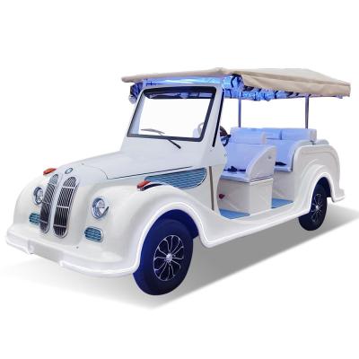 China 8 zitplaatsen elektrische auto klassieke look logo afdruk aangepast EV klassieke auto's voor vrije tijd for sale