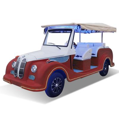 China Klassieke auto met lithiumbatterij 72V 4KW AC-systeem gloednieuwe luxe klassieke trolleybus for sale
